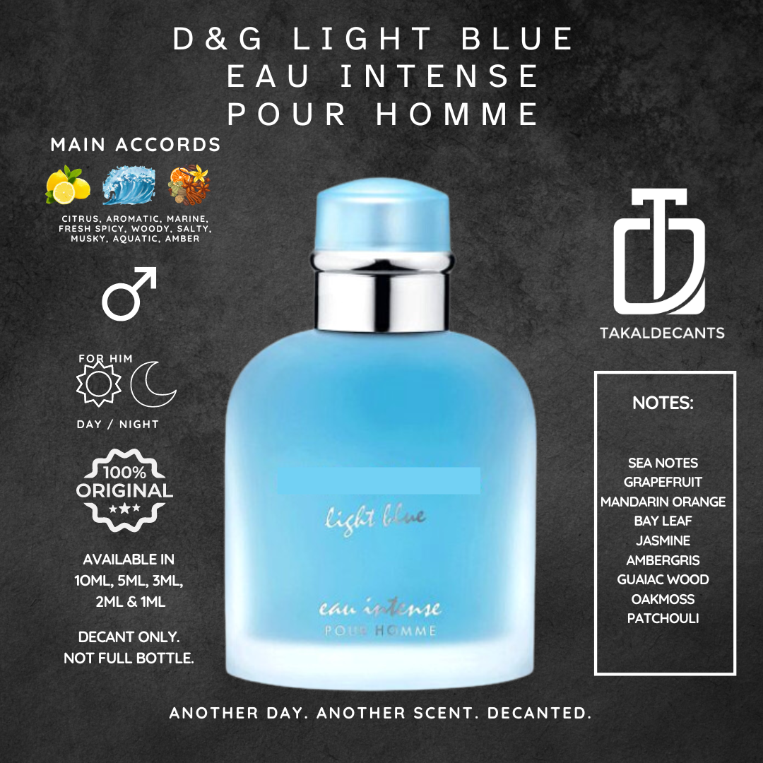 Light Blue Pour Homme Eau Intense – TakalDecants